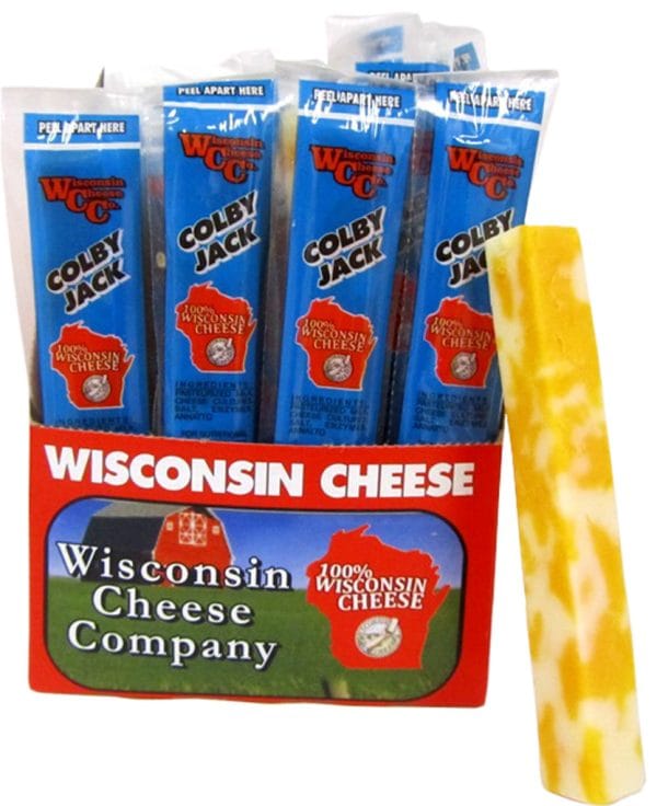 Colby Jack Cheese Snack Sticks, 24 Count - Wisconsin Cheese Company